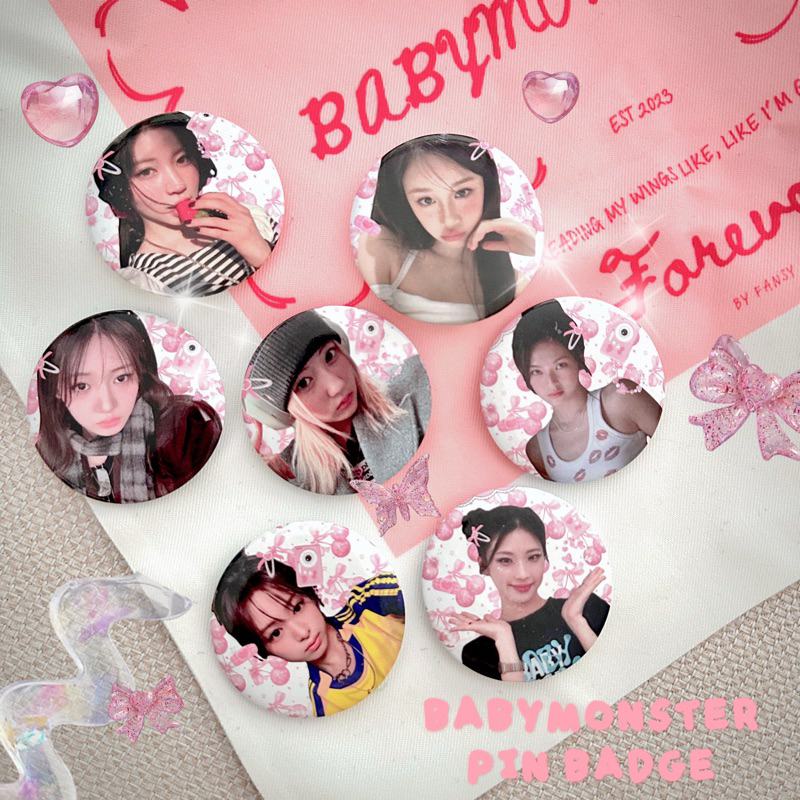 BABYMONSTER PIN BADGE - BAEMONBROS BABY MONSTER KPOP | Shopee Thailand