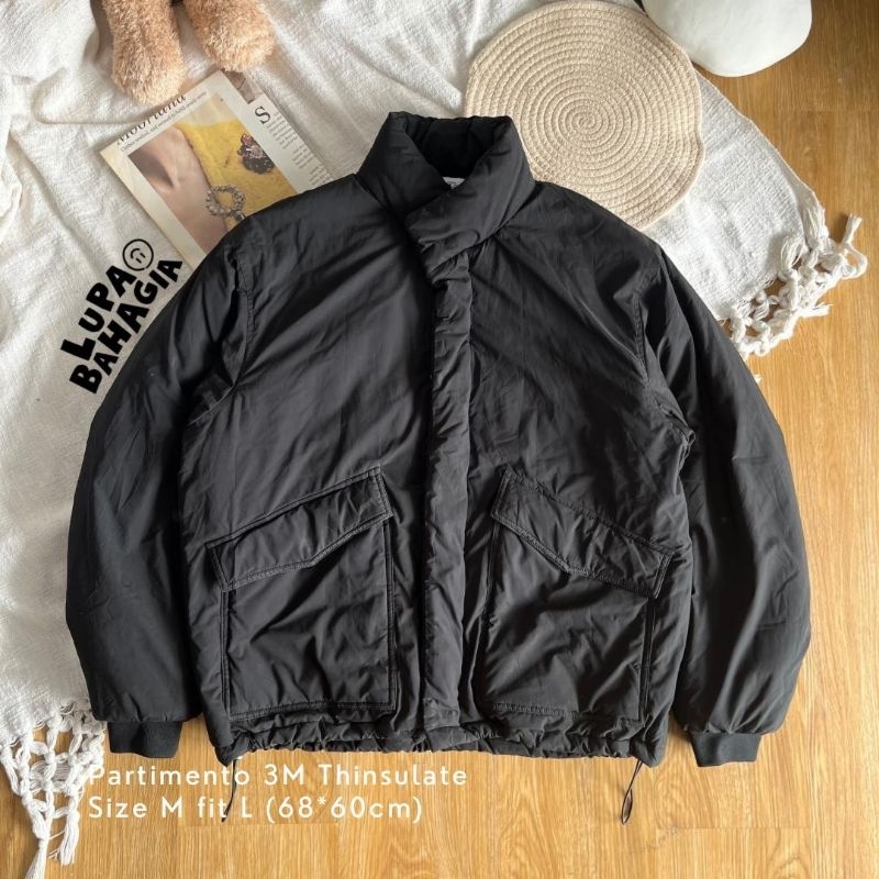 PARTIMENTO Black 3M Thinsulate Puffer Jacket ไซส์ M fit L • ของแท้ 100% ...