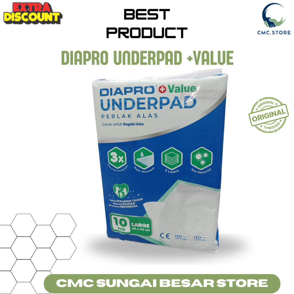 Diapro Underpad + แผ่นคุณค่า | Shopee Thailand