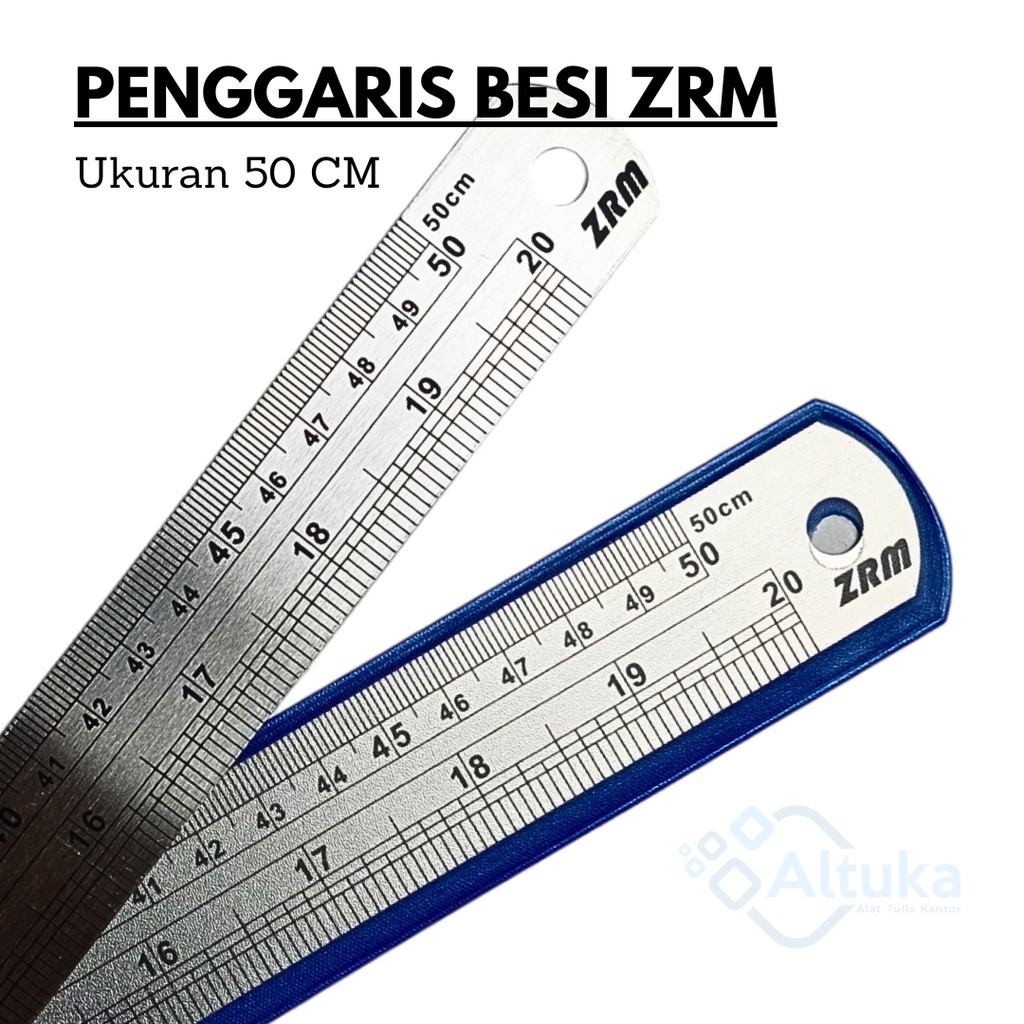 ใหม่ ไม้บรรทัดเหล็ก 50 ซม. ไม้บรรทัดเหล็ก ZRM ไม้บรรทัดโลหะ | Shopee ...