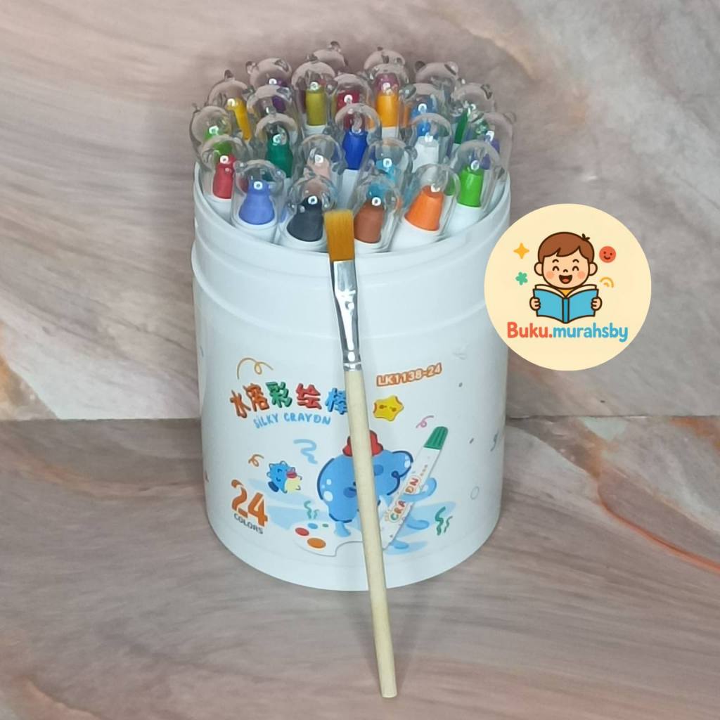 MAGIC Crayon For Kids - IMPORT QUALITY SILKY Crayon บรรจุ 24 สี / สี ...
