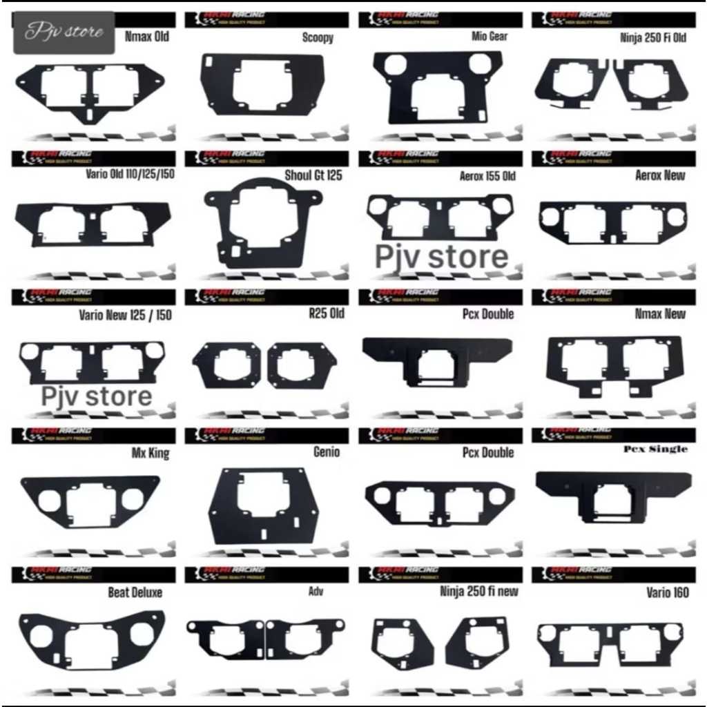 Biled Projie Light Brekets 2,5 และ 3 นิ้ว All Variants Matic Mio Gear ...