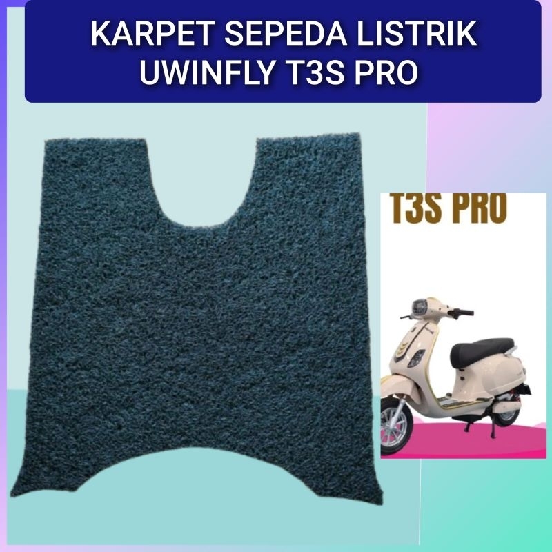 Uwinfly T3S Pro รถจักรยานยนต์ไฟฟ้ารองเท้าพรมวุ้นเส้นไฟเบอร์ | Shopee ...