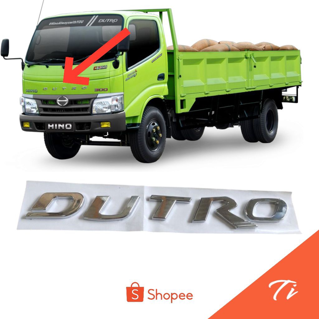Hino 300 dutro Emblem โครเมียมนูน | Shopee Thailand