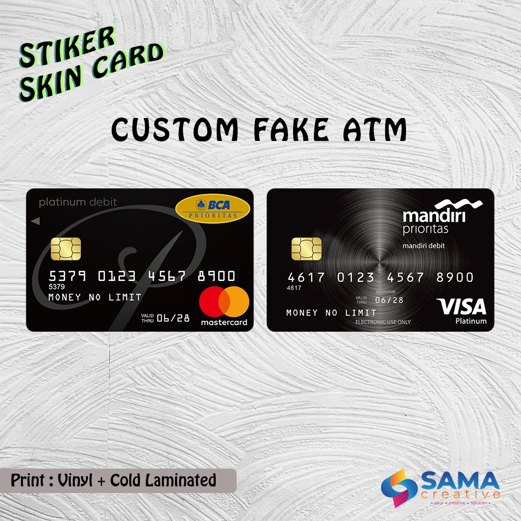 Custom Fake Priority - สติ๊กเกอร์สกินการ์ด - Vinyl ATM Debit, บัตร ...