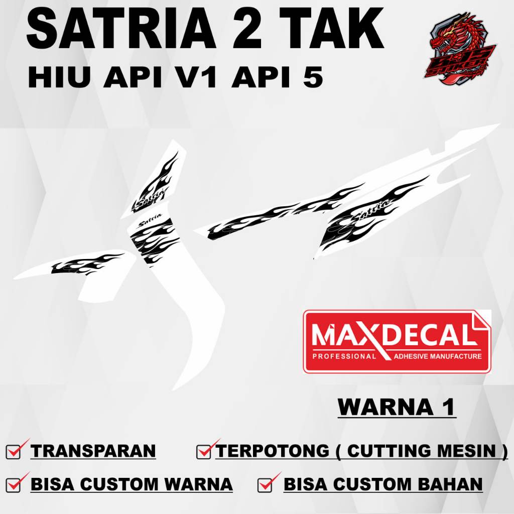 MESIN Suzuki Satria 2 จังหวะ Satria shark api v1 Striping สติกเกอร์ - Suzuki Satria 2 จังหวะ ...