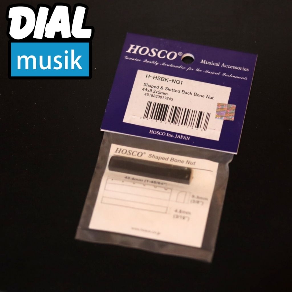 Hosco H-HSBK-NG1 - น็อตกระดูกกีตาร์ไฟฟ้าสีดํา | Shopee Thailand