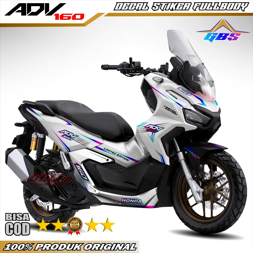 Honda ADV 160 Decal ADV 160 สติ๊กเกอร์รูปลอกรถจักรยานยนต์ Full Body ...