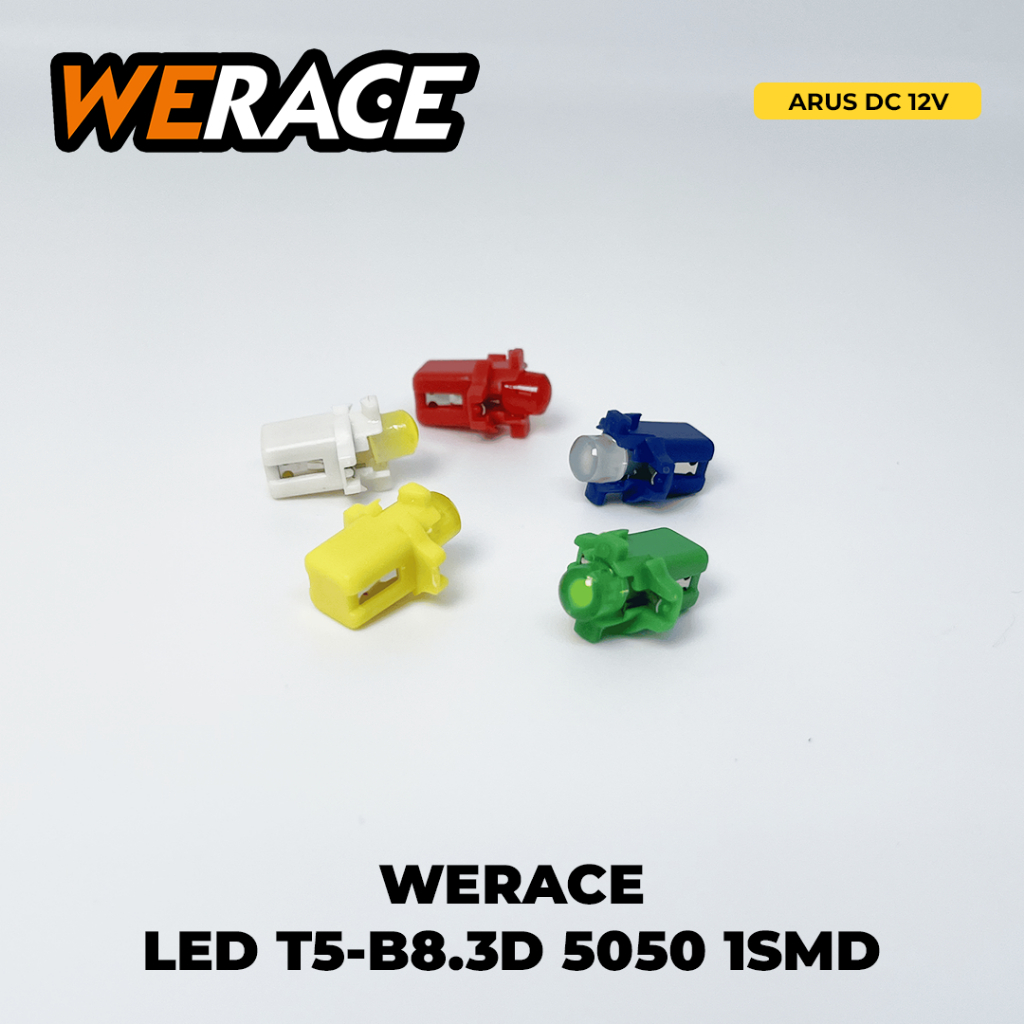 Werace LED T5-B8.3D 5050 1SMD ไฟไฟแสดงสถานะรถยนต์แดชบอร์ด Speedometer ...