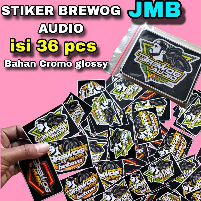Jmb AUDIO BREWOG สติ๊กเกอร์เฉพาะจุด 36 ชิ้น BROMO GLOSSY MATERIAL ...