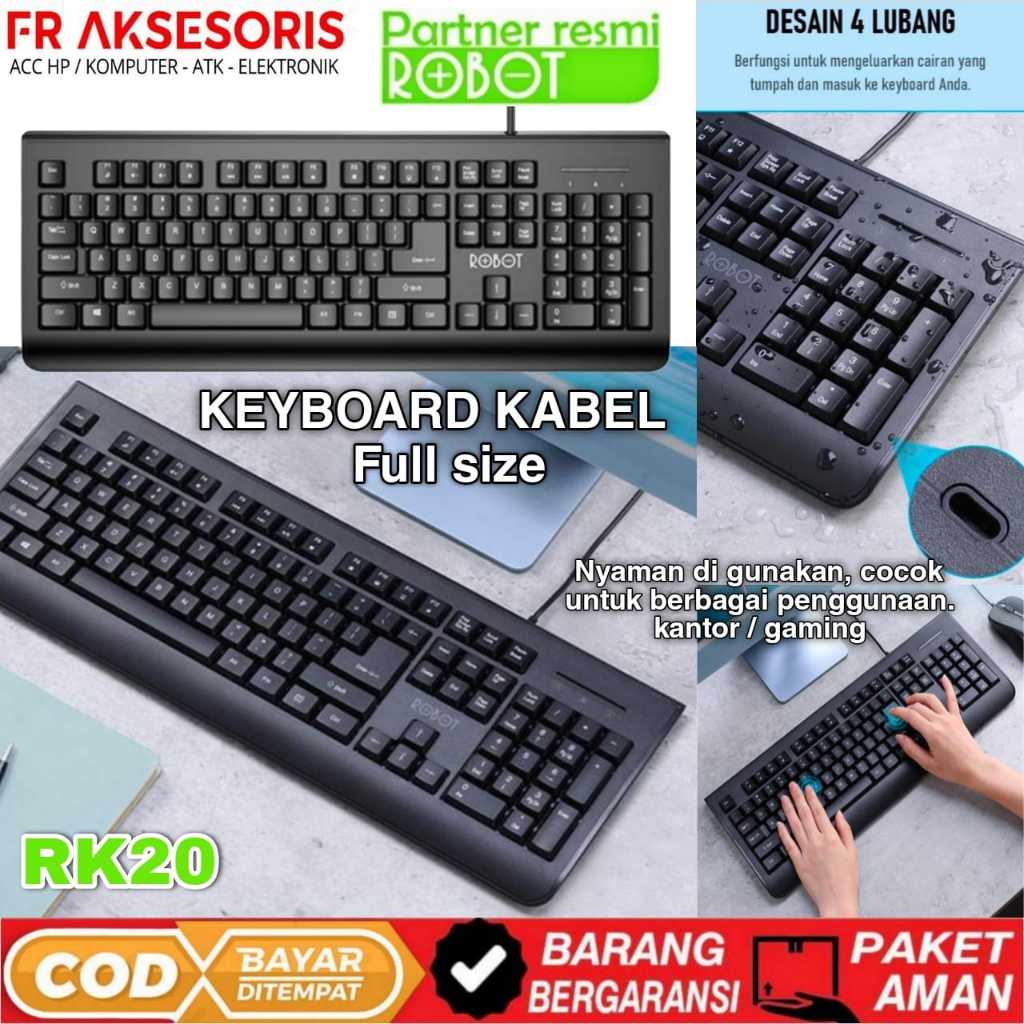 หุ่นยนต์ RK20 คีย์บอร์ดแบบมีสาย Ergonomic Disen วัสดุคุณภาพสูง RK20 ...