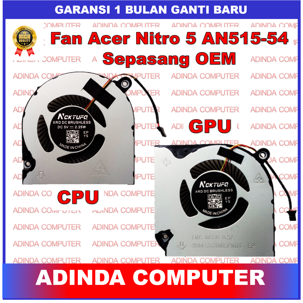 Acer Nitro Fan 5 AN515-54 AN515-43 AN517-51 / Nitro 7 AN715-51 7 A715 ...