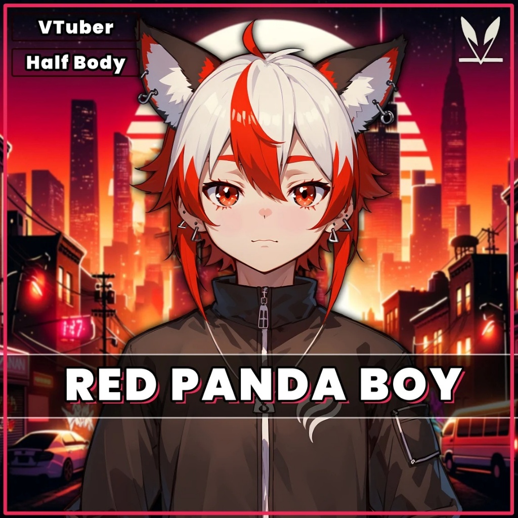 Vtuber / Live2d (Premade & พร้อมใช้งาน) - Red Panda Boy | Shopee Thailand