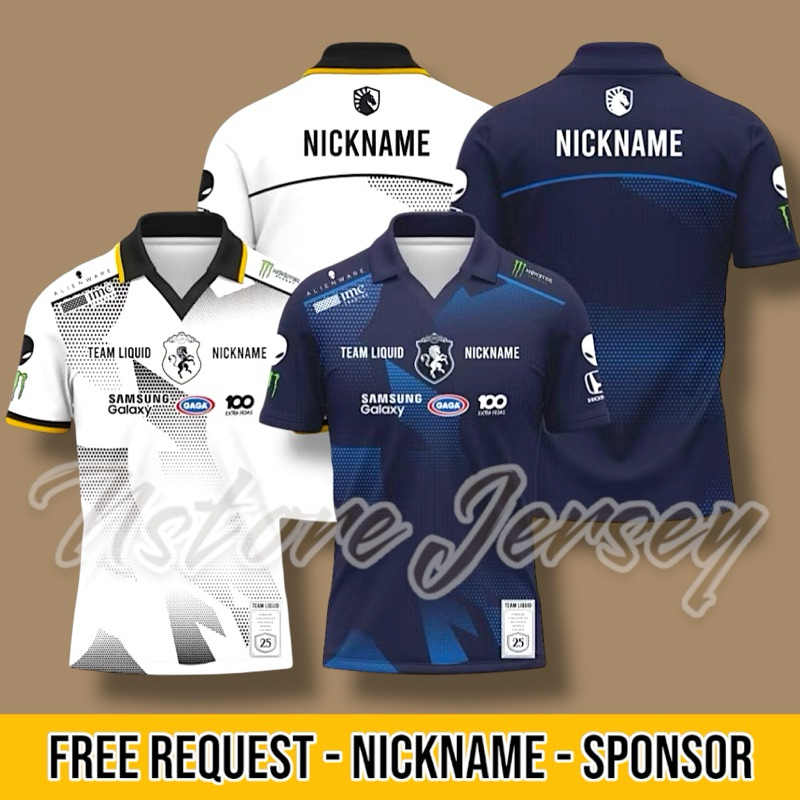 ทีม Esport ล่าสุด Liquid ID HOME AWAY Dota2 Csgo Jersey 2025 ฟรีชื่อฉาย | Shopee Thailand