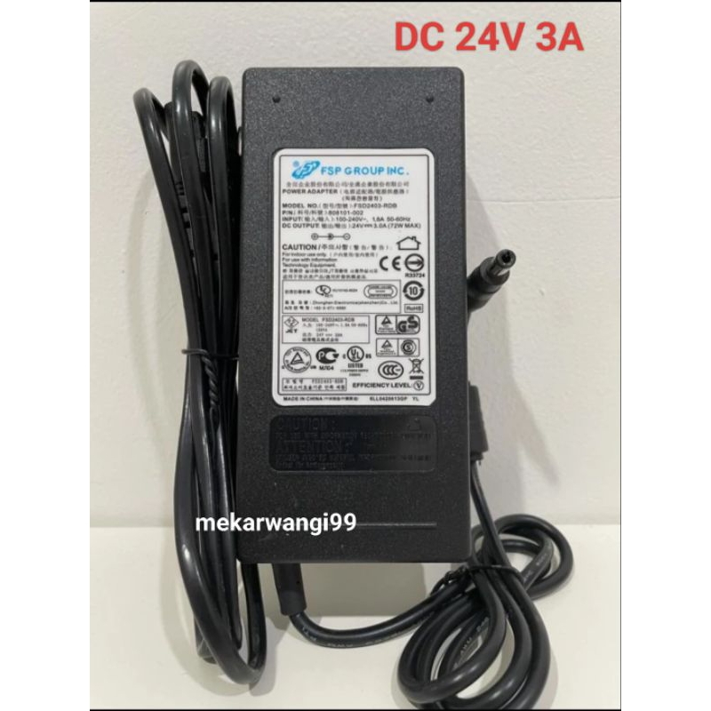 อะแดปเตอร์ 24 3A / 24 โวลต์ 3 Amper DC Adapter | Shopee Thailand