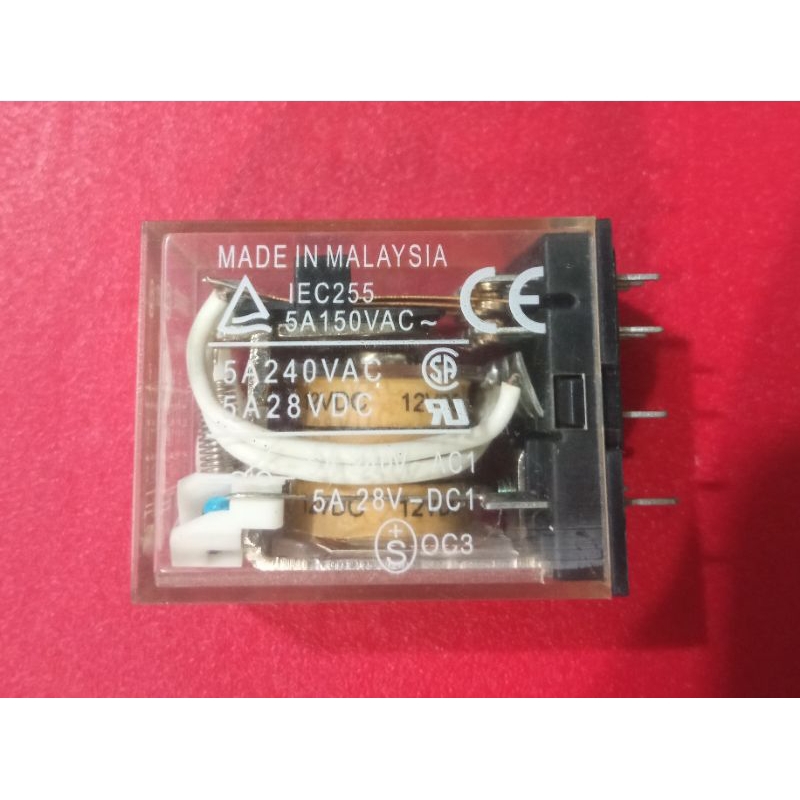 RELAY ยี่ห้อ OMRON 12 VOLT 14 PIN FOOT MY4N | Shopee Thailand