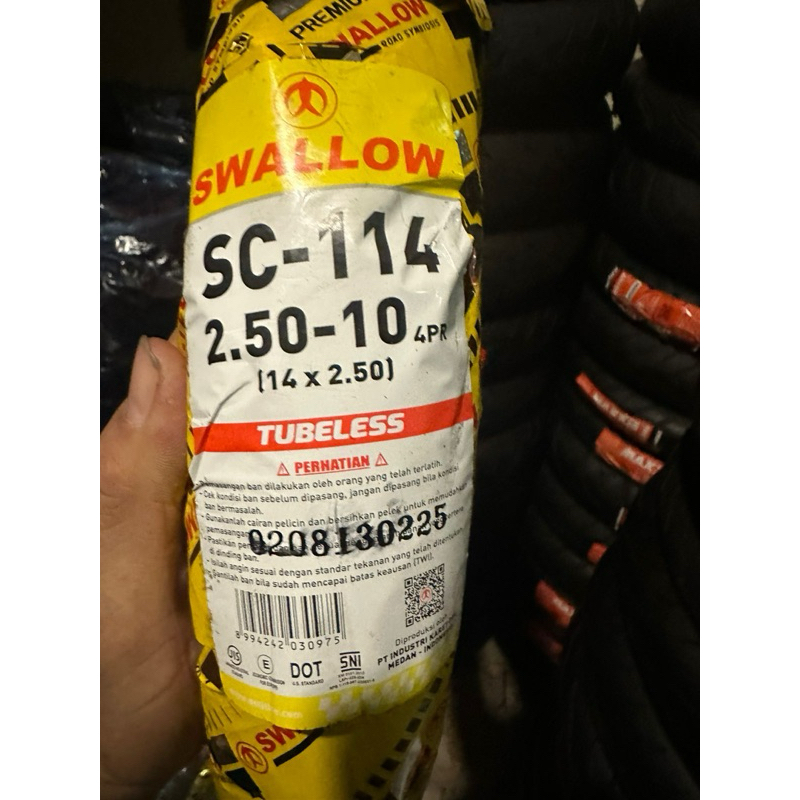 ยาง ELECTRIC BIKE SWALLOW OUTER 14x250 SC114 TUBELESS | Shopee Thailand