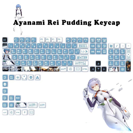 Keycaps MDA Profile PBT Double Shot Pudding โปร่งใส Eva-00 Ayanami Rei ...