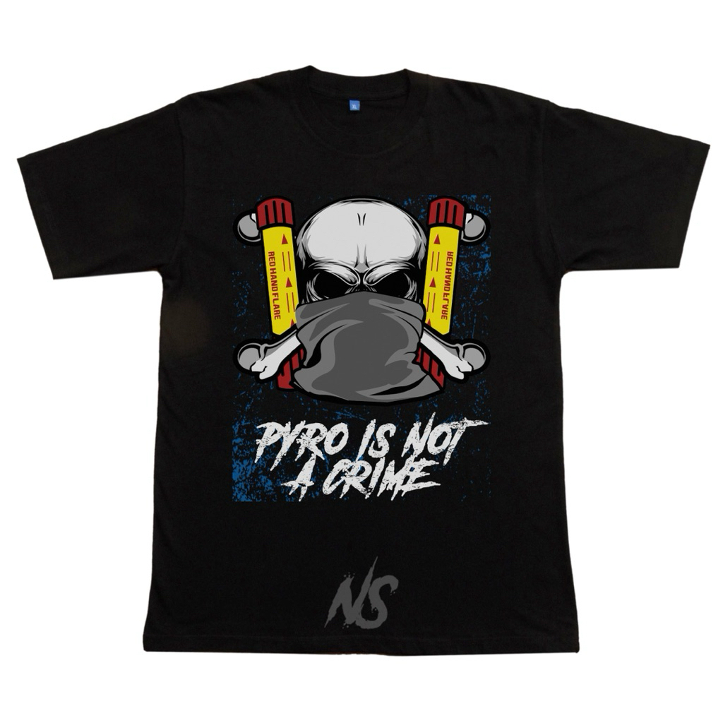 เสื้อยืด BM - Pyro Is Not Crime / Ultras Hooligans Casual T-Shirt ...