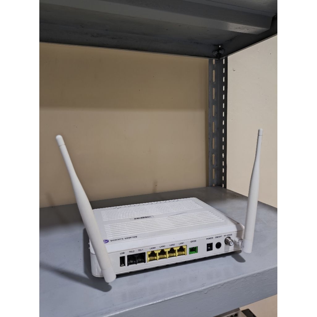 CUTE ALCATEL ONT G-241W-A ACESS POINT GPON Bonus Adapter!! | Shopee ...