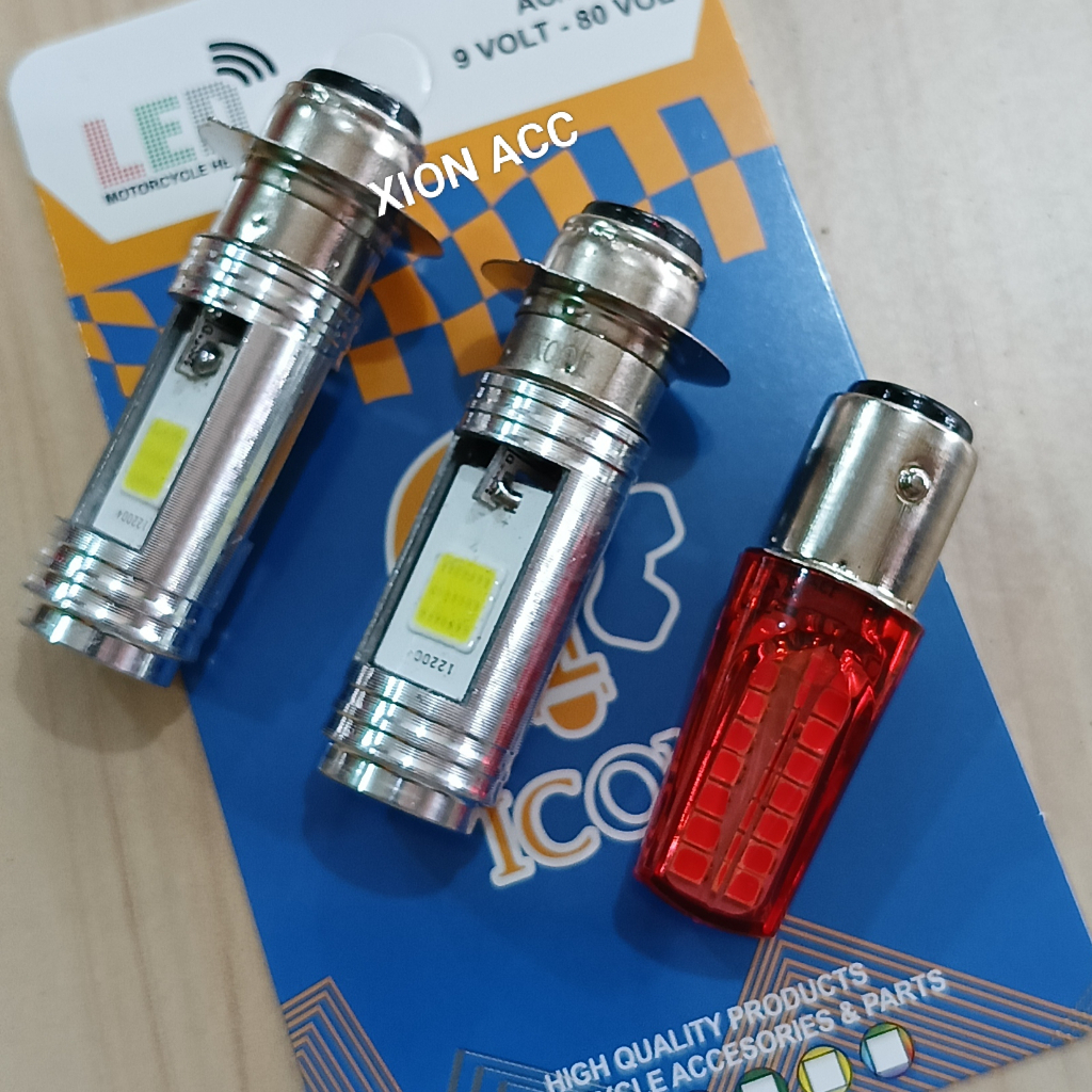 BHOLAM LED รถจักรยานยนต์ไฟหน้าแพคเกจ 2 PSC สองด้านข้าง H6 AC & DC ...