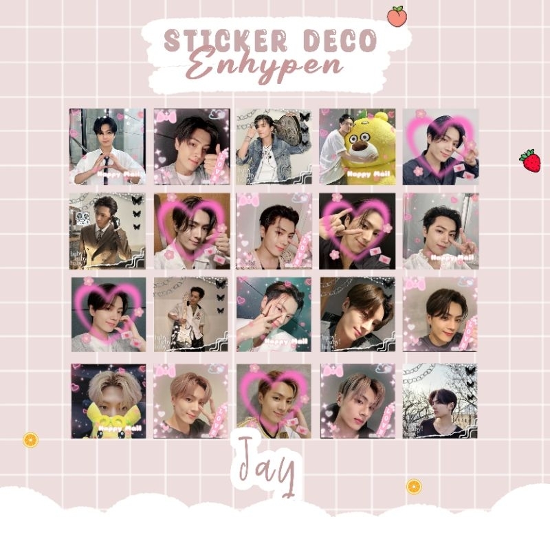 Deco Sticker Cute Mail Sticker Enhypen Member | Shopee Thailand