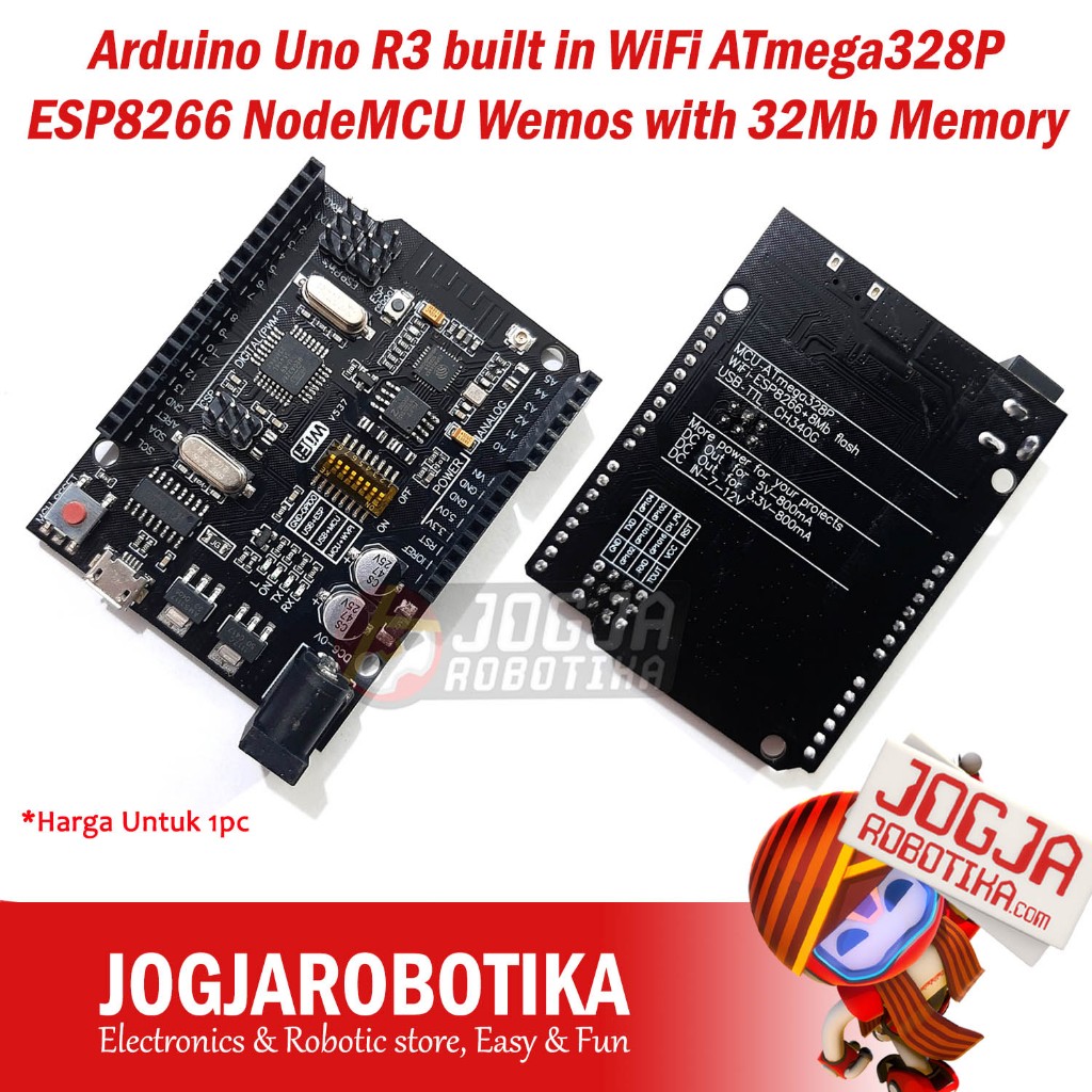 Arduino Uno R3 ในตัว WiFi ATmega328P ESP8266 NodeMCU Wemos พร้อมหน่วยความจํา 32Mb | Shopee Thailand