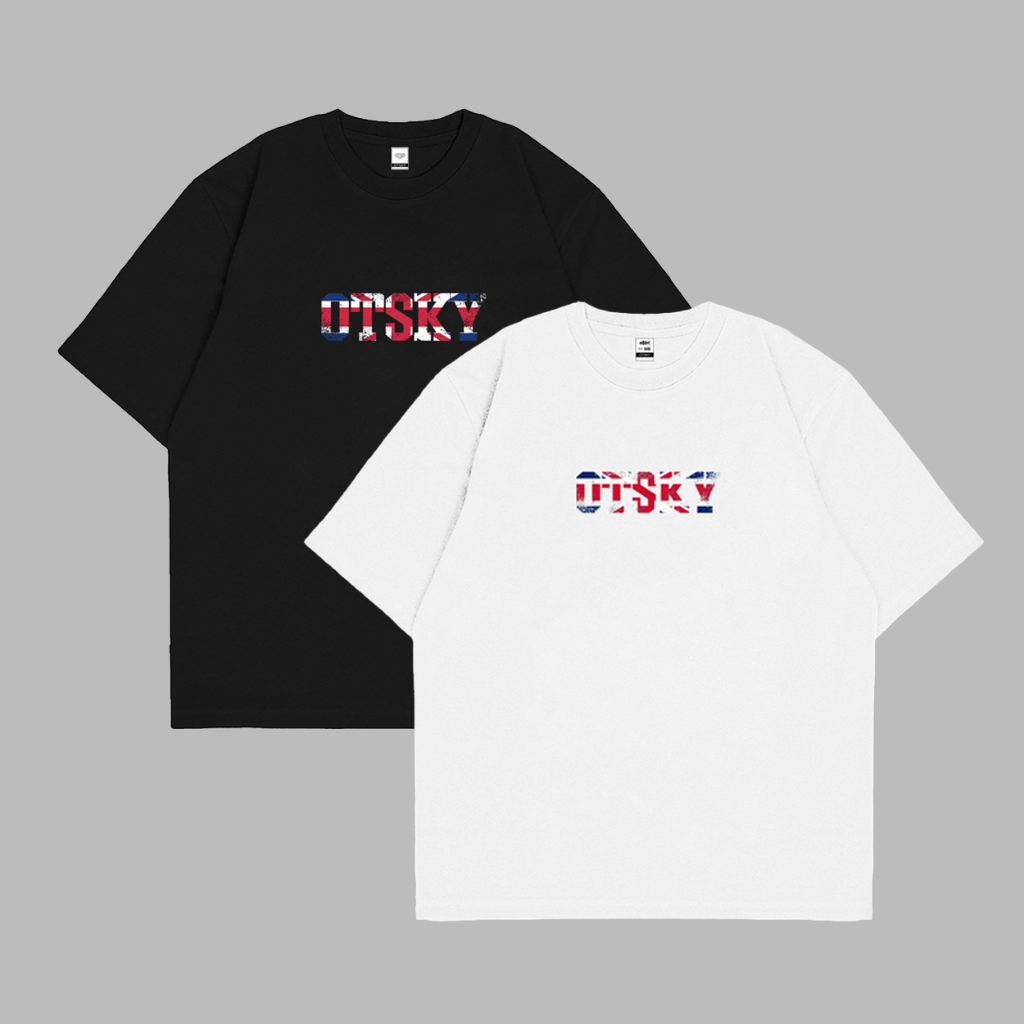 เสื้อยืดผู้ชาย Otsky มีโลโก้ OTS Flag Cotton 24s | Shopee Thailand