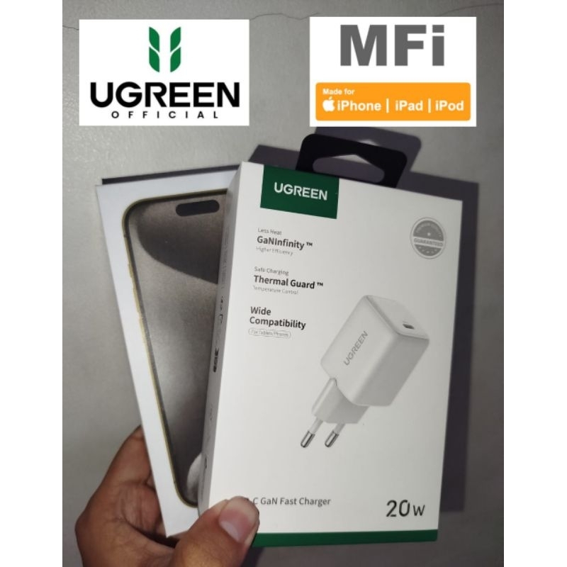 UGREEN อะแดปเตอร์ iPhone MFI 20 วัตต์ของแท้ | Shopee Thailand