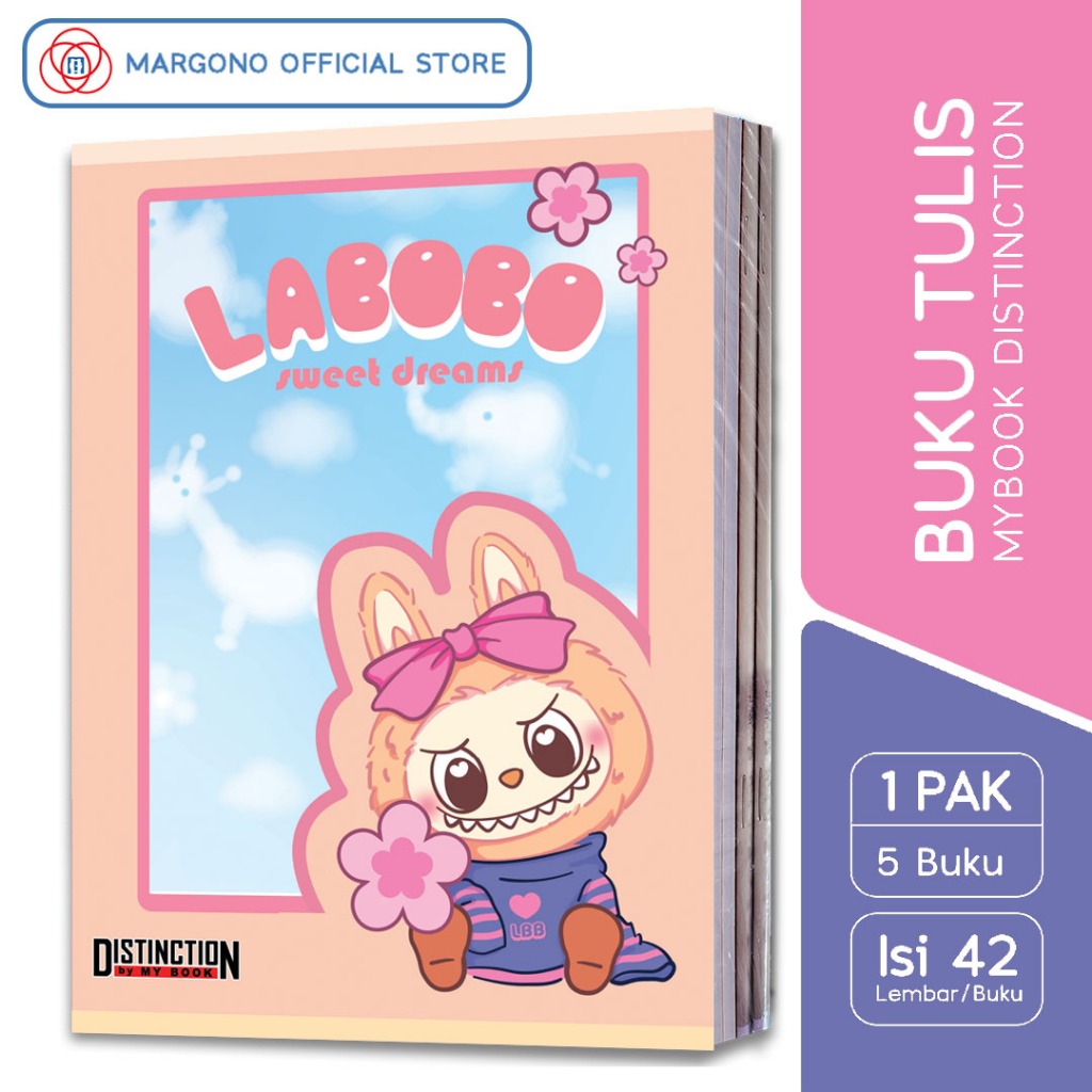 สมุดโน้ต Boxy Cute Labobo 42 แผ่น - 5 เล่ม | Shopee Thailand