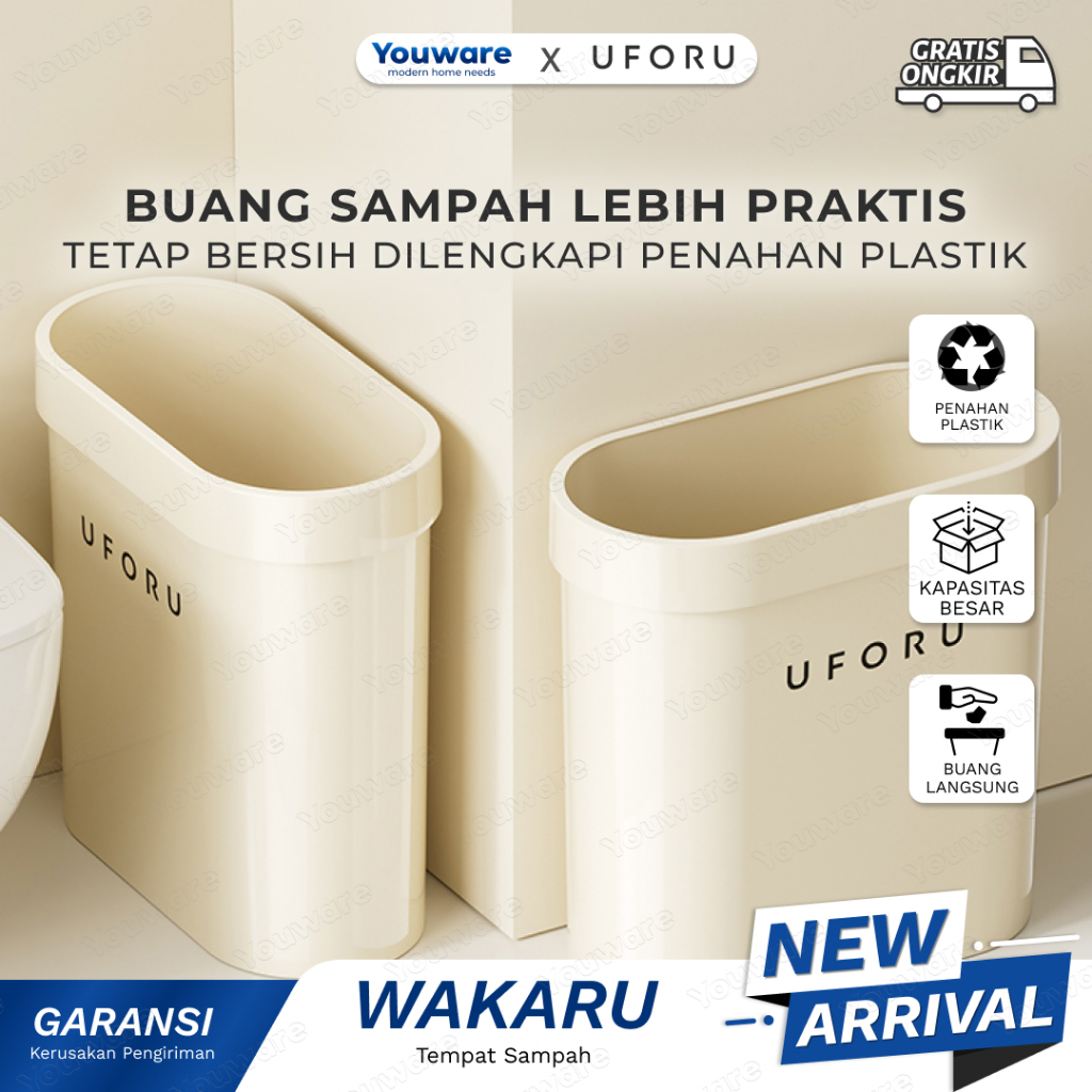 Youware - Wakaru ถังขยะความจุขนาดใหญ่ ดีไซน์มินิมอล ความงาม ห้องครัว ห้องนั่งเล่น บ้าน | Shopee ...