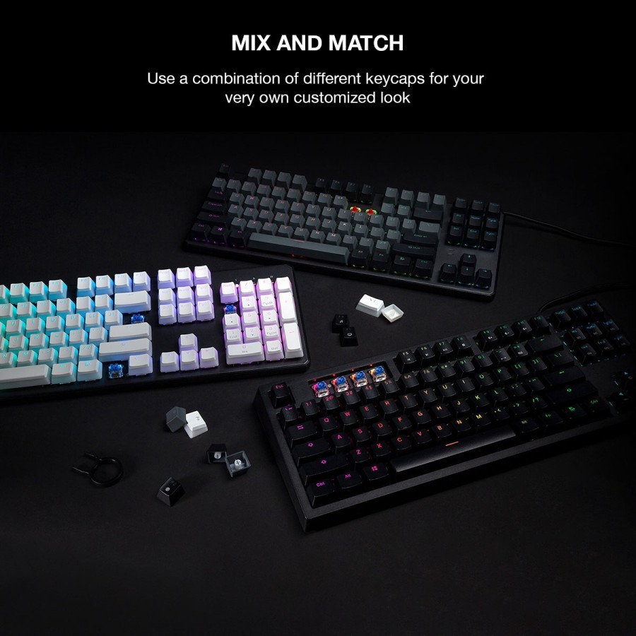 Tecware Double Shot PBT Backlit Keycaps 110/111 คีย์ | Shopee Thailand
