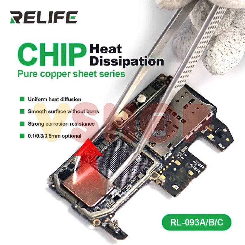 แผ่นชิป HEAT SINK COPPER - THERMAL PAD COPPER - CPU COPPER SLICE ...