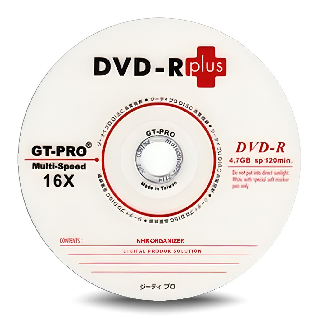 Dvd DVDR DVD-R Plus GT-PRO GTPRO 4.7GB / 120min 16X ORIGINAL - 1 ชิ้น ...