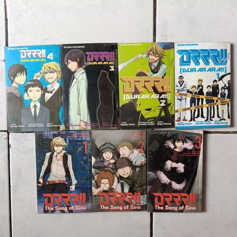 การ์ตูน DRRR (Durarara) 1-4 จบ + เพลงบาป 1-3 | Shopee Thailand