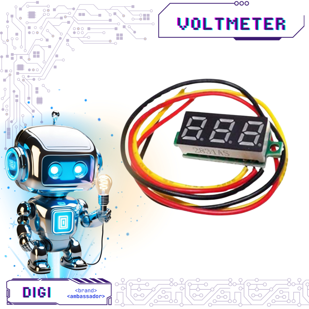โวลต์มิเตอร์แบบดิจิตอล (DC 0-100V) - Digibot Official | Shopee Thailand