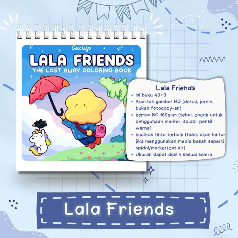 Lala Friends สมุดระบายสีที่Lost Away | Shopee Thailand