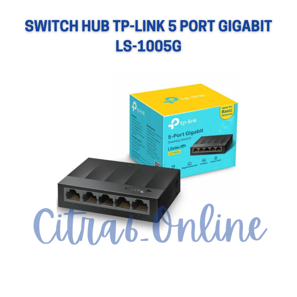 TP-Link 5 Port LS1005G Gigabit Tplink Desktop Switch Hub LS1005 G ...