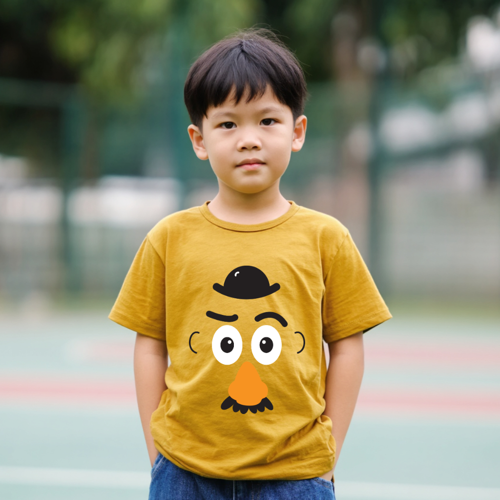 Toy Story Mr Potato Head Cartoon Kids T-Shirt, Mustard Yellow, อายุ 1 ...