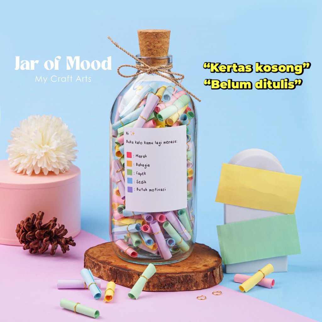 JAR OF MOOD NOT YET WRITING (กระดาษ EMPTY) / ของขวัญที่ไม่ซ้ํากัน ...