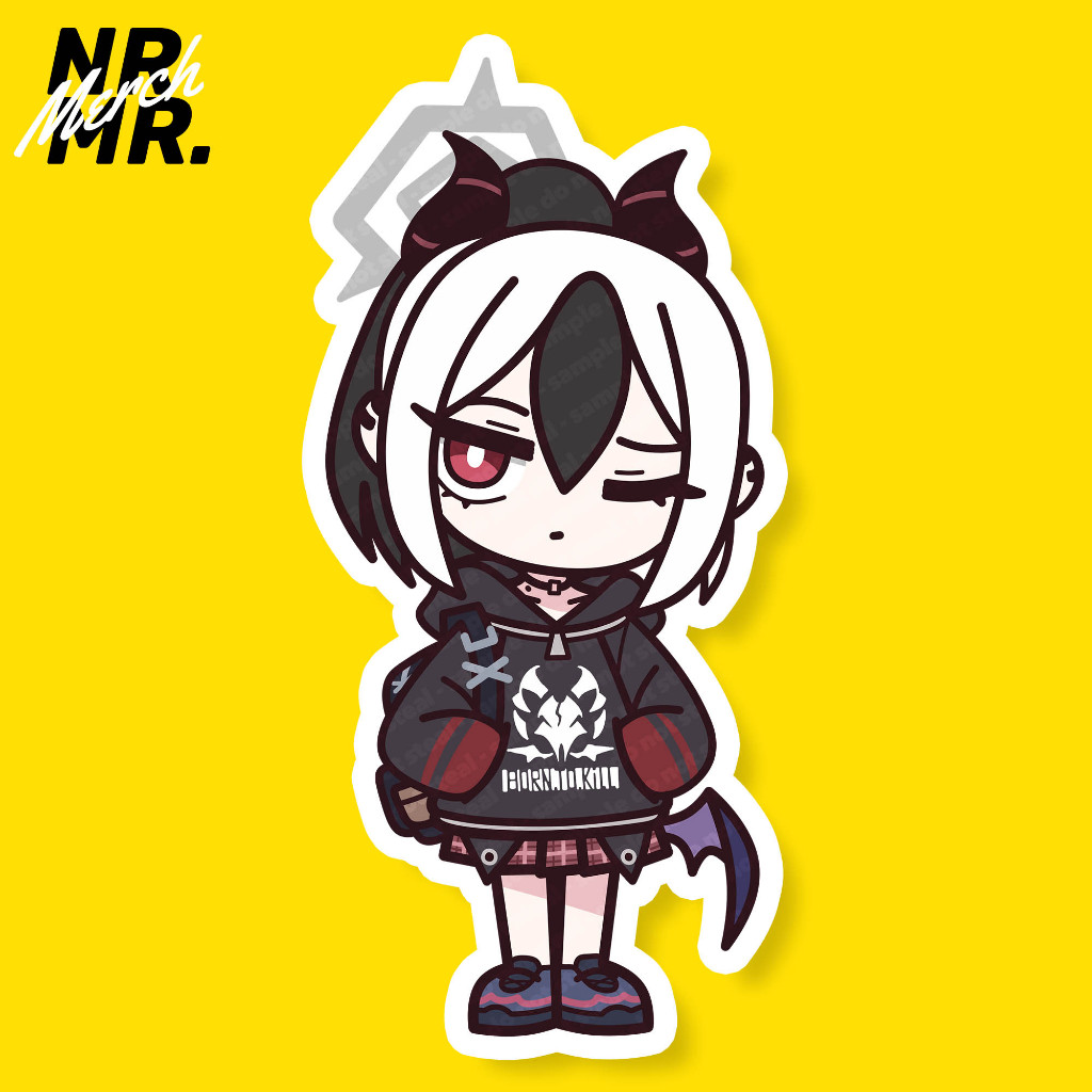 Kayoko Onikata Chibi fanmade Blue Archive Sticker | Shopee Thailand
