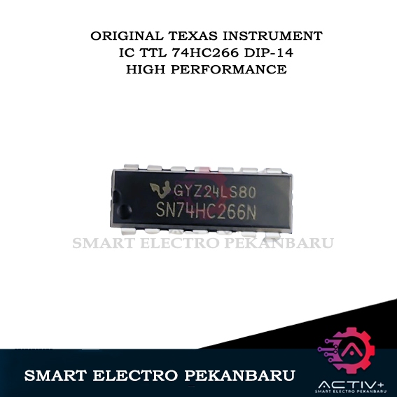 ต้นฉบับ IC TTL 74HC266 DIP-14 TEXAS INSTRUMENT 74266 14PIN XNOR Gate ...