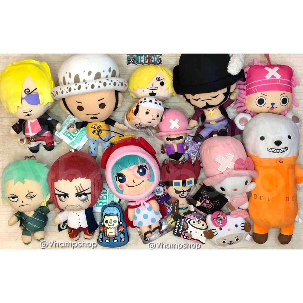 One Piece Nuigurumi Plush Sanji & Shanks Tomonui, Law Mugiugi, Franky ...
