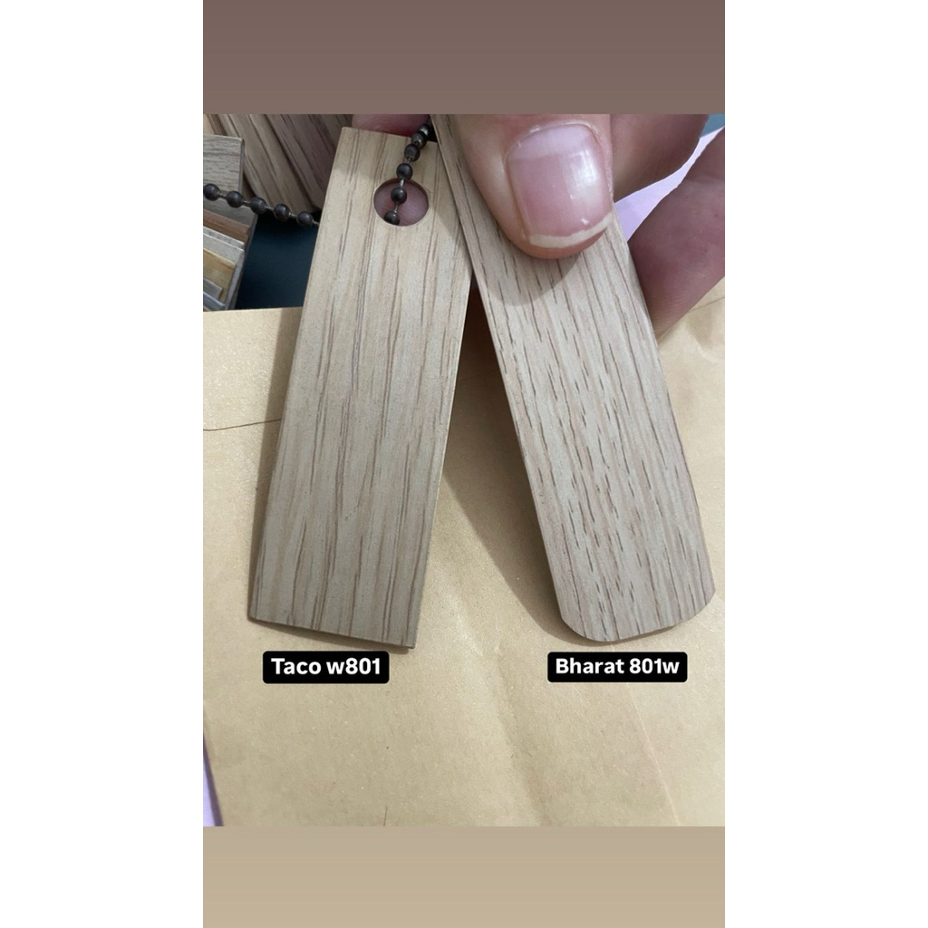BHARAT Edging PVC Woodgrain 801W Hpl เคลือบขอบโต๊ะ | Shopee Thailand