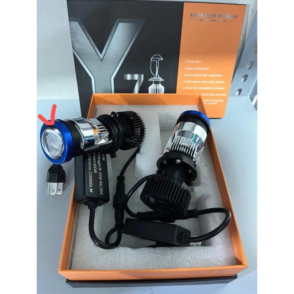 H4 Mini Projector IDM ไฟ Led รถยนต์และรถจักรยานยนต์ 50 วัตต์/พร้อมพัดลม ...