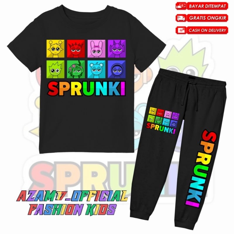 เสื้อยืดเด็ก Jogger Sprunki All Character Simon Raddy Oren Vineria ...