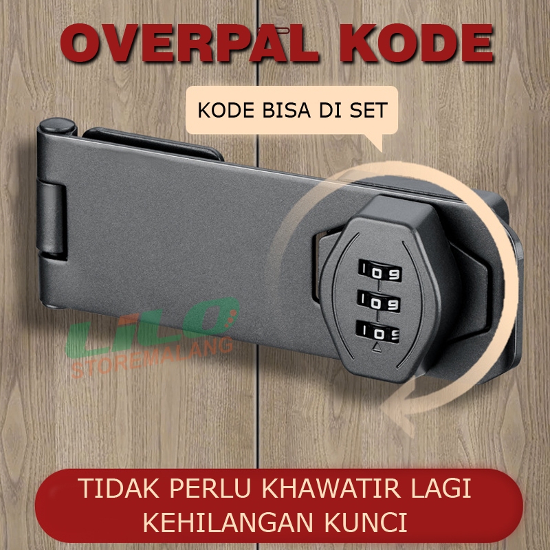Overpal Overpale รหัสกุญแจล็อค CODE เลขรหัสผ่าน ลิ้นชักประตูตู้ 3" 4 ...