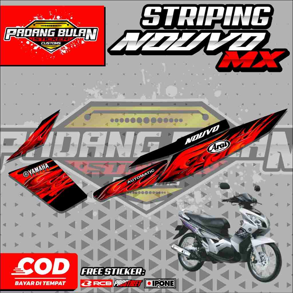 STRIPING VARIATION YAMAHA NOUVO MX / สติ๊กเกอร์ LIST MOTORCYCLE YAMAHA ...