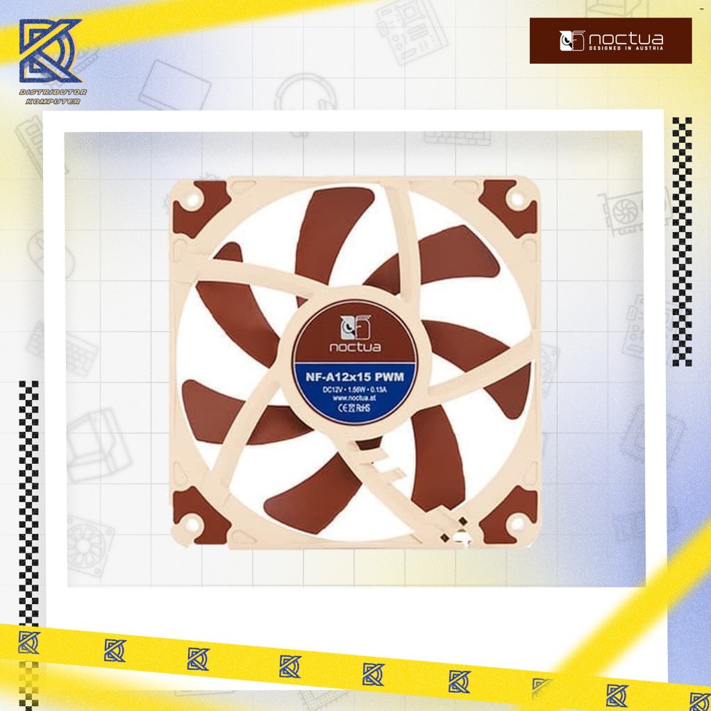 NOCTUA FAN CASING NF-A12X15 PWM - 1850RPM PWM | เคสพัดลมพรีเมี่ยม 15MM ...