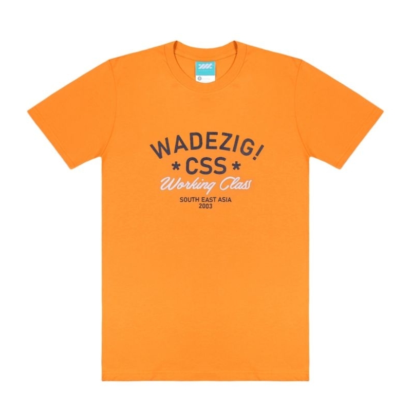 เสื้อยืด Wadezig WORKING CLASS สีเหลืองทอง | Shopee Thailand